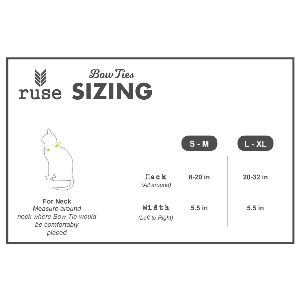 Cat Bow Tie Size Chart – Ruse