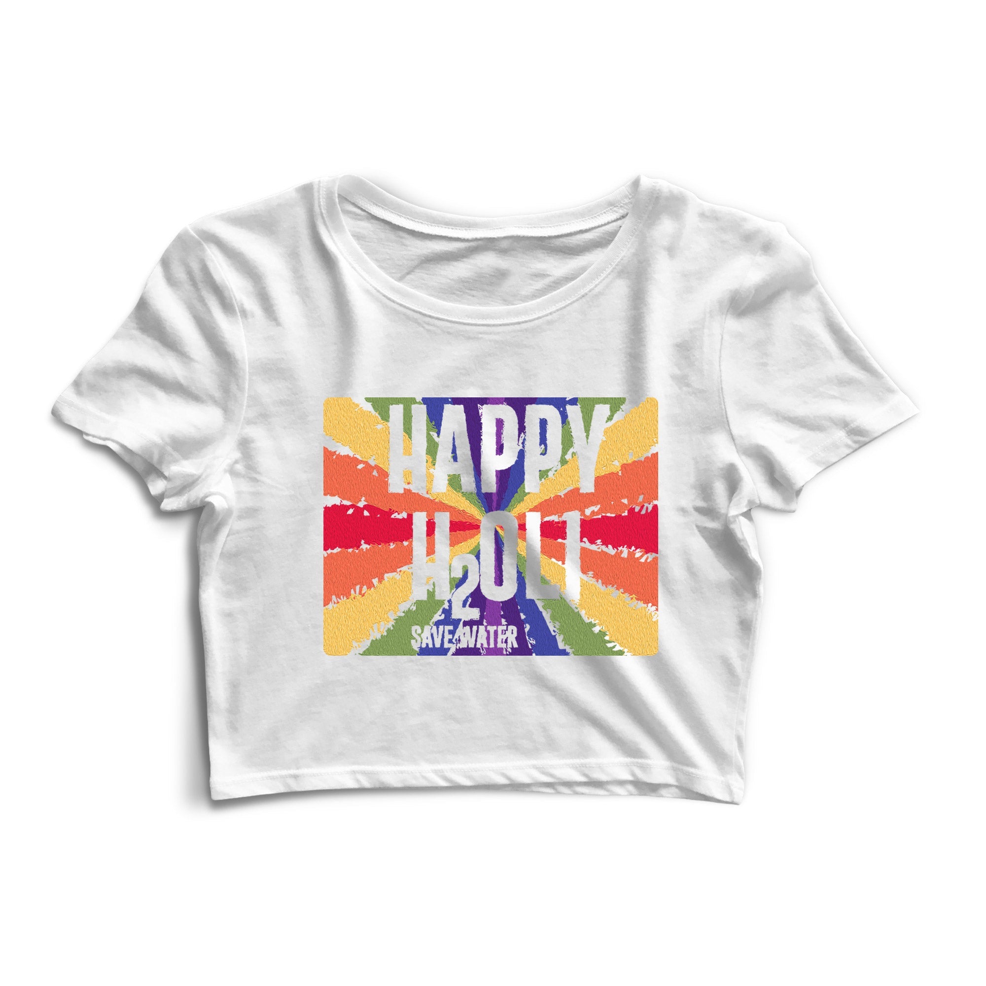 "Happy Holi - Save Water" Women Crop Top – Ruse